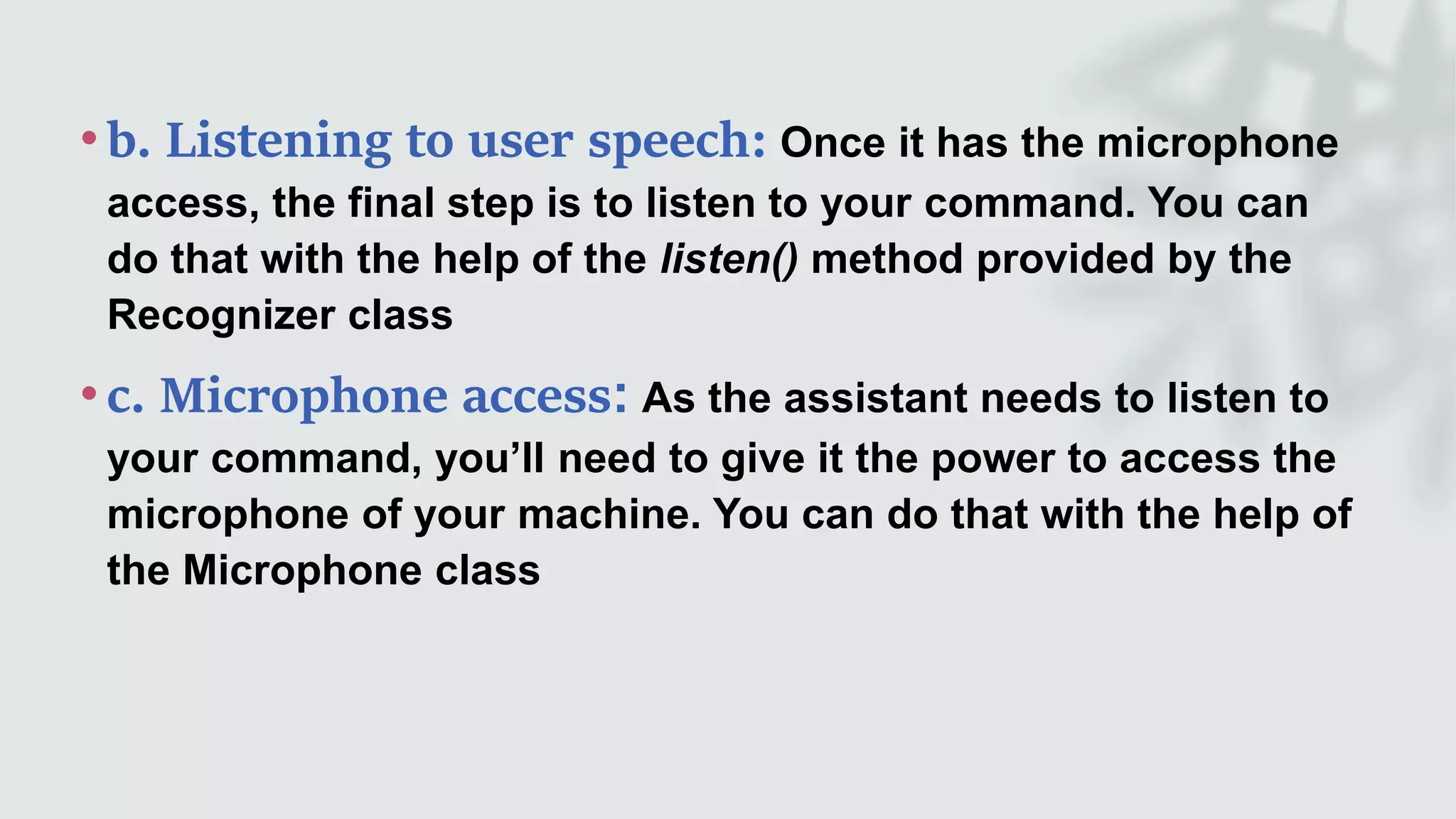 Python project based on virtual assistantpptx | PPTX