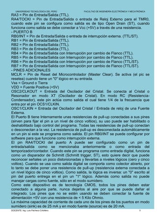Implementacion del 16F84A | PDF