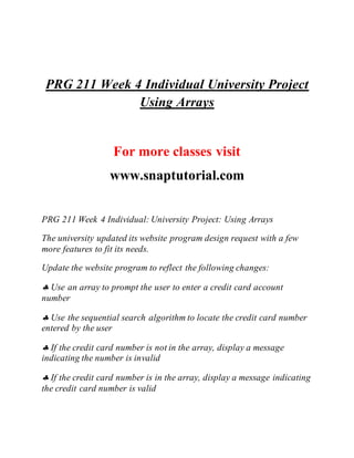 Prg 211 Effective Communication / snaptutorial.com