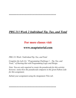 Prg 211 Effective Communication / snaptutorial.com