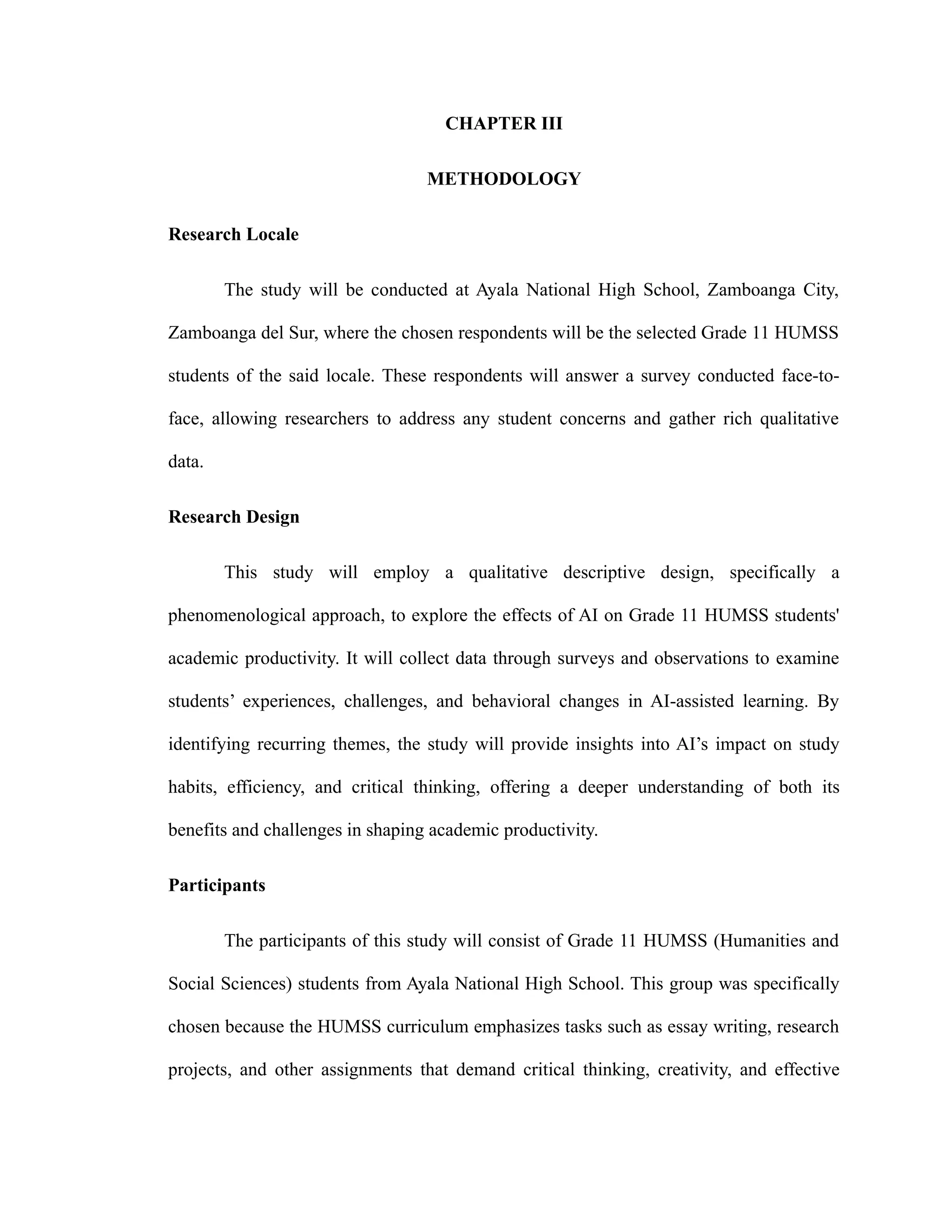 Sample research papers entitled the effects of artificial on grade 11 ...