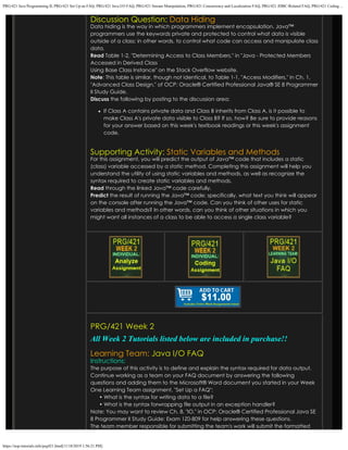 PRG/421 ENTIRE CLASS UOP TUTORIALS | PDF