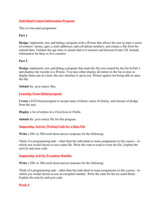 Prg 421 entire course | DOC