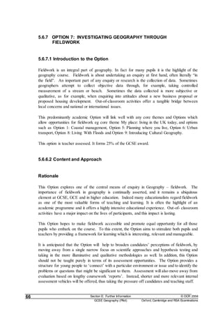 OCR GCSE Pilot Specification 2005 | DOC