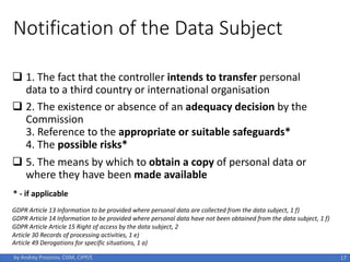 GDPR and Personal Data Transfers 1.1.pdf | Law