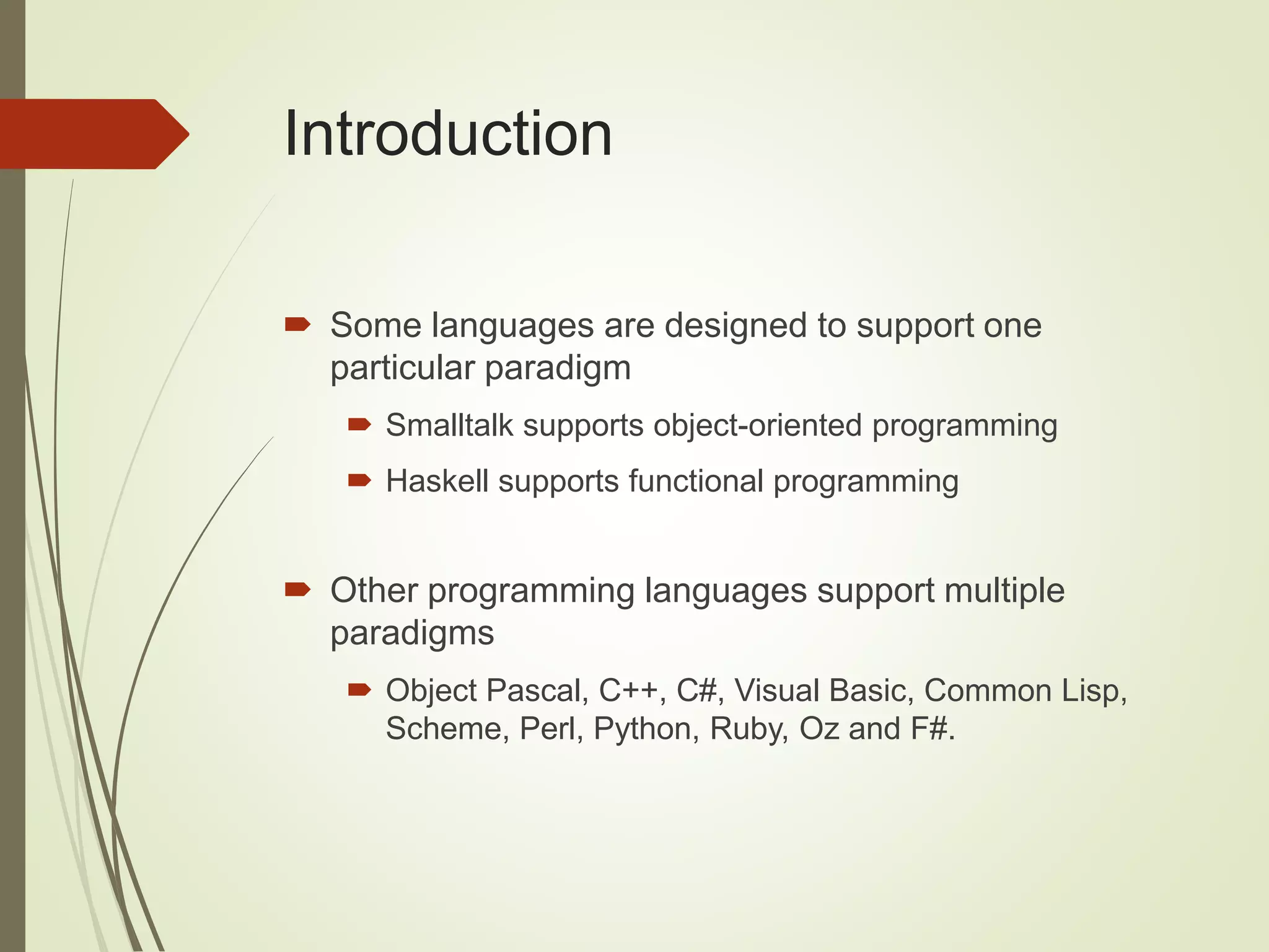 Prgramming paradigms | PPTX