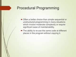 Prgramming paradigms | PPTX