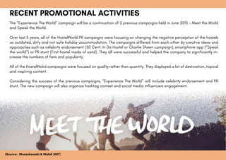 Hostelworld PR campaign proposal | PDF