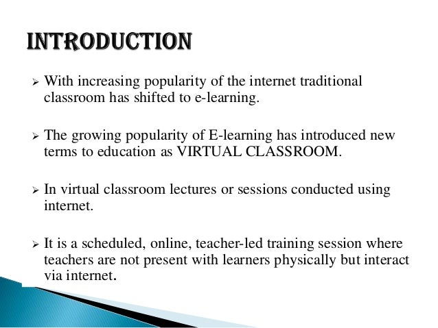 virtual classroom for college major project for computer science.