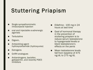 Priapism ppt | PPT