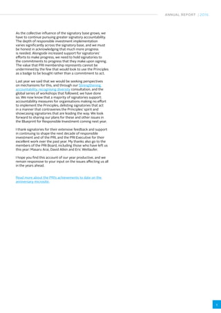 PRINCIPLES FOR RESPONSIBLE INVESTMENT ANNUAL REPORT | PDF