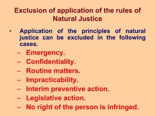 Principle of natural justice | PDF