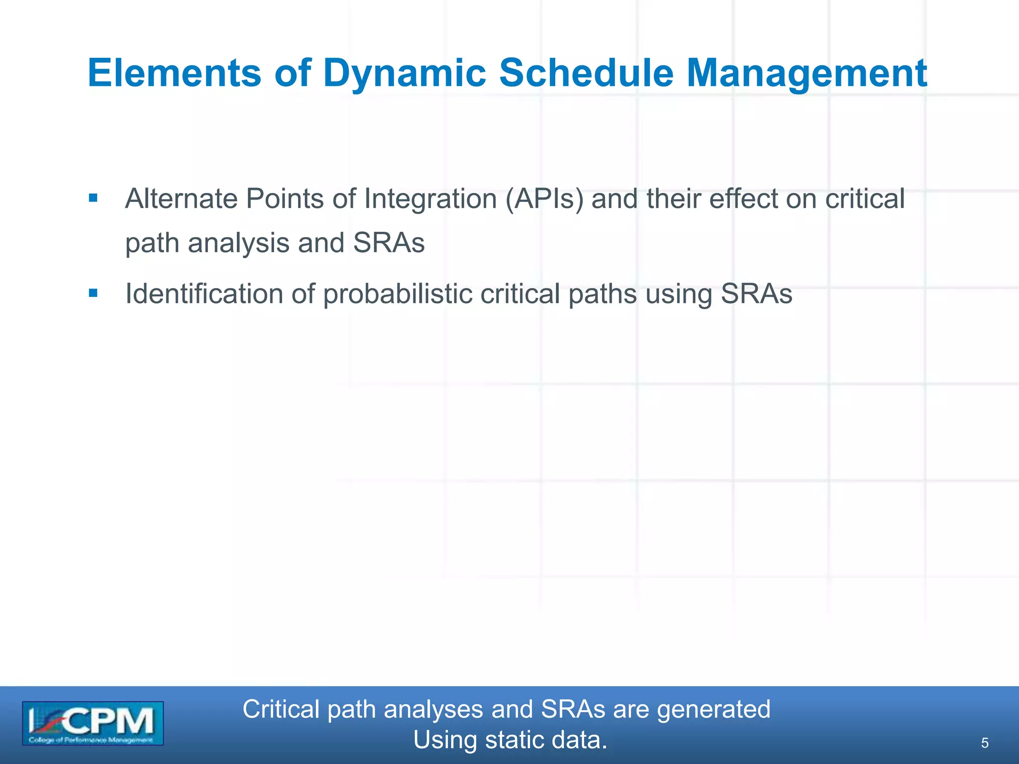 Dynamic Schedule Management | PPT