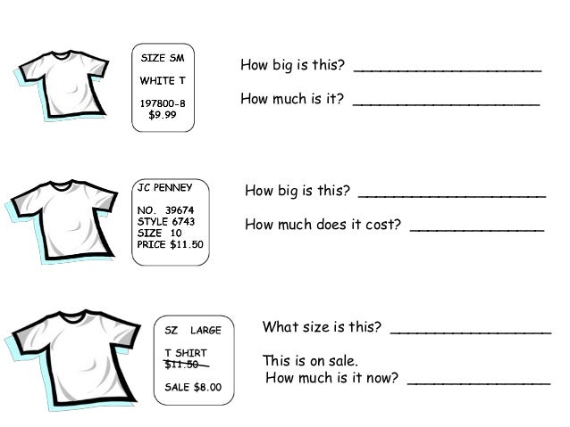 Price tags-and-sizes