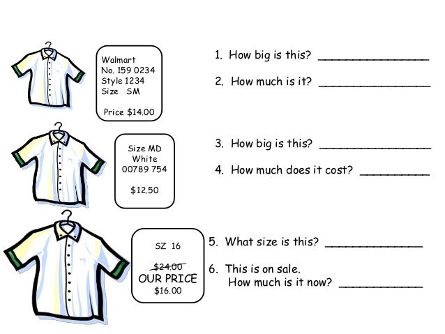 Price tags-and-sizes