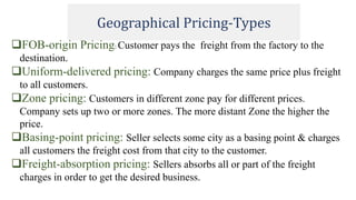 Price Adaptation-Geographical pricing PPT | PPTX
