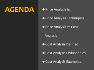 Price Analysis and Cost Analysis | PDF