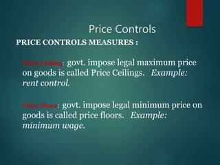 Price ceilings & price floors | PPTX