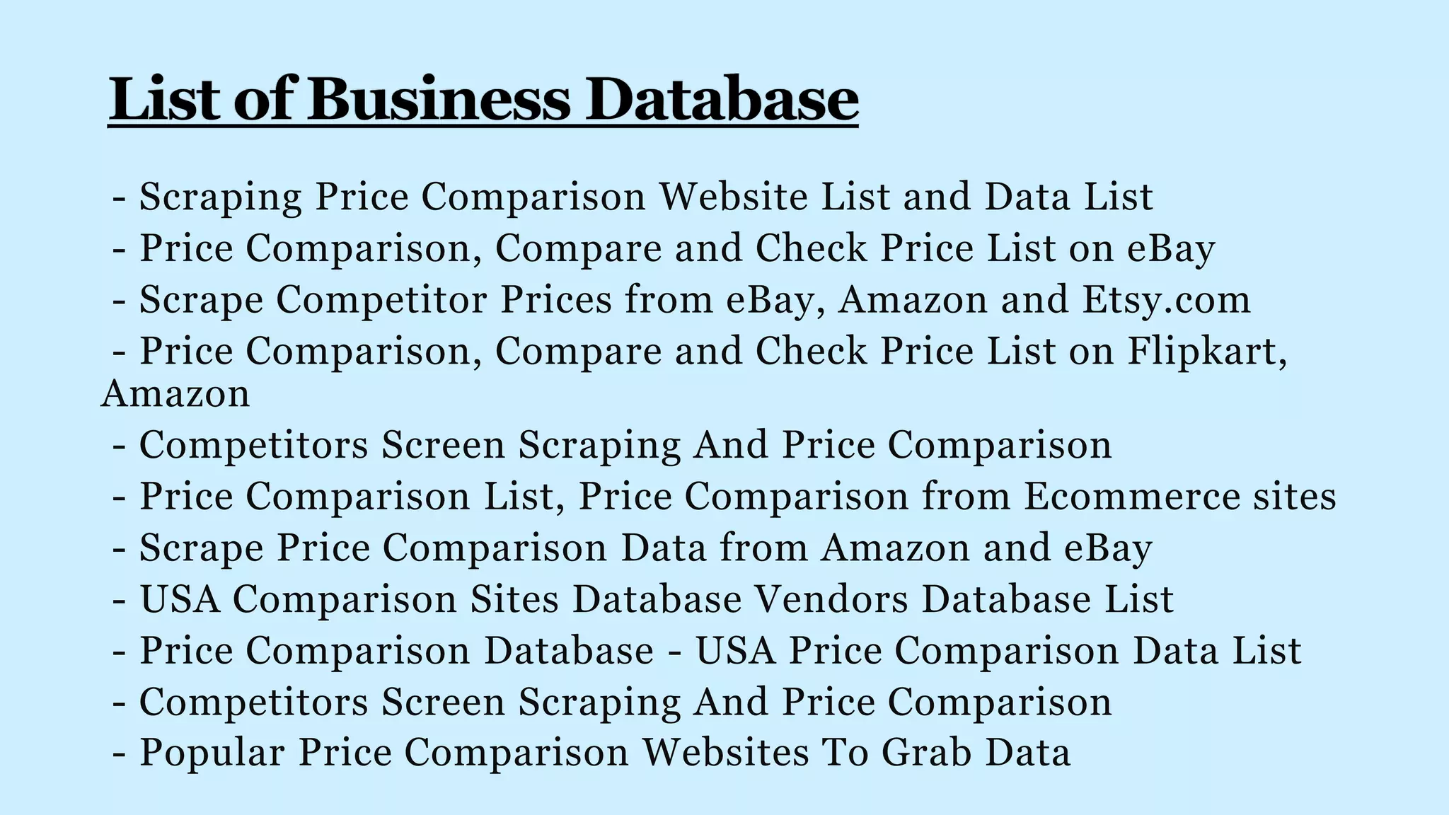 Price Comparison Software for Etsy | PPTX