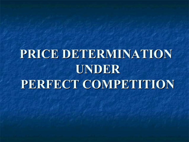 Price determination | PPT