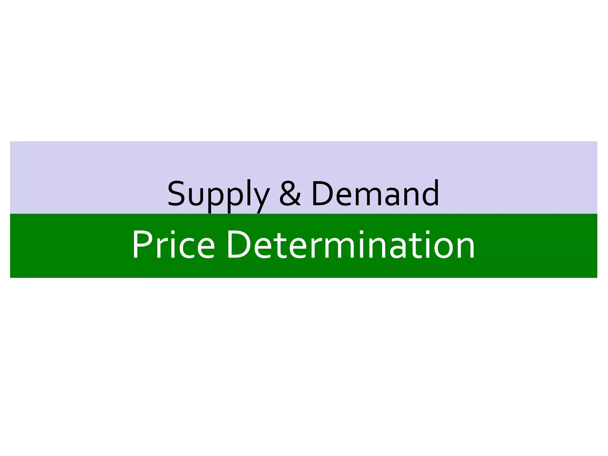 Price Determination | PPT