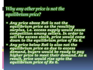 Price determination and simple applications | PPTX