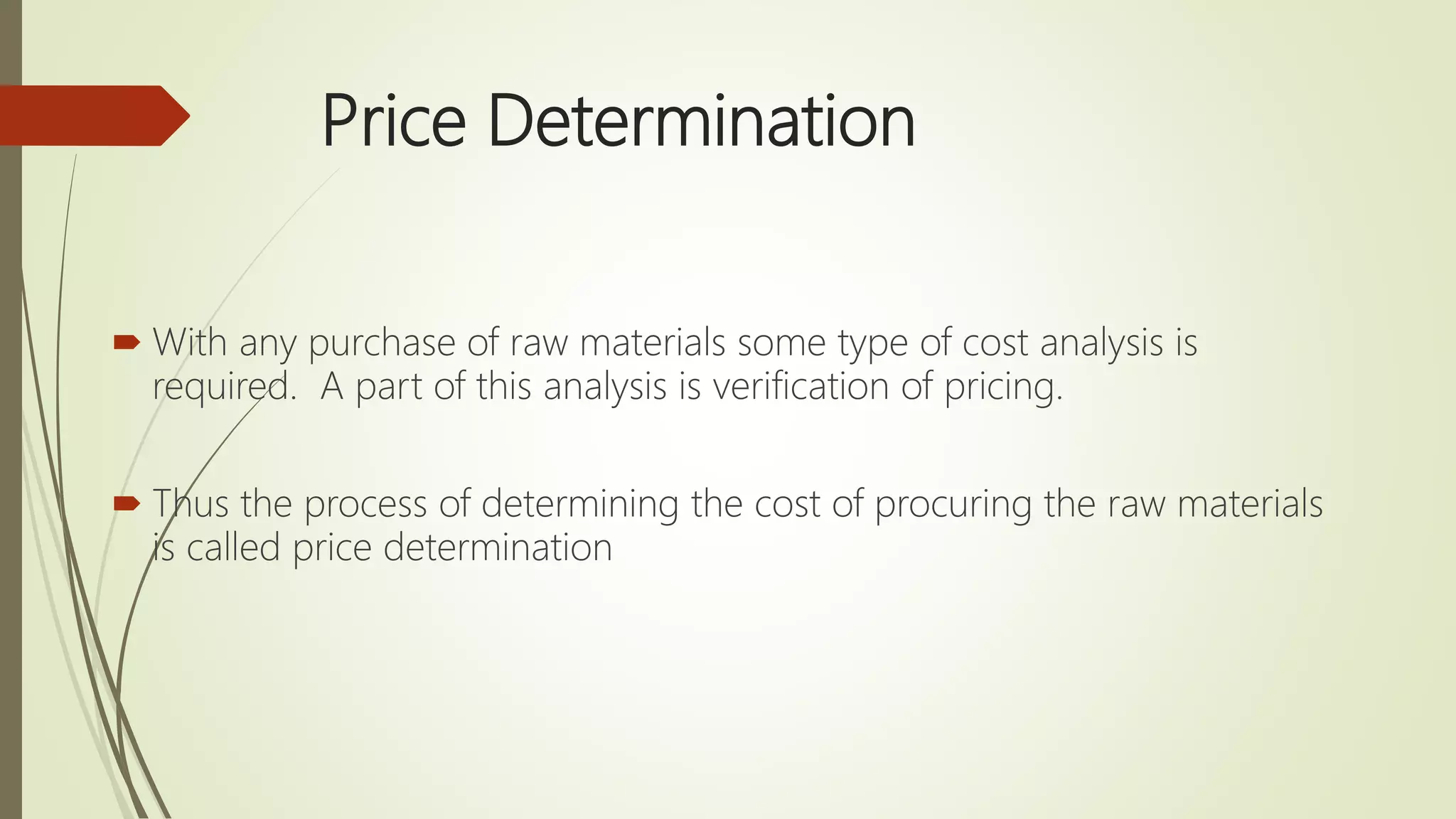 Price Determination and Forecasting in Procurement | PPTX