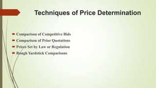 Price Determination and Forecasting in Procurement | PPTX