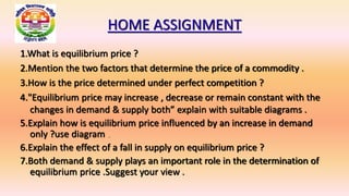 Price determination under perfect competition | PPT