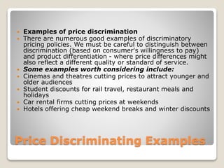 Price discriminating monopoly | PPTX