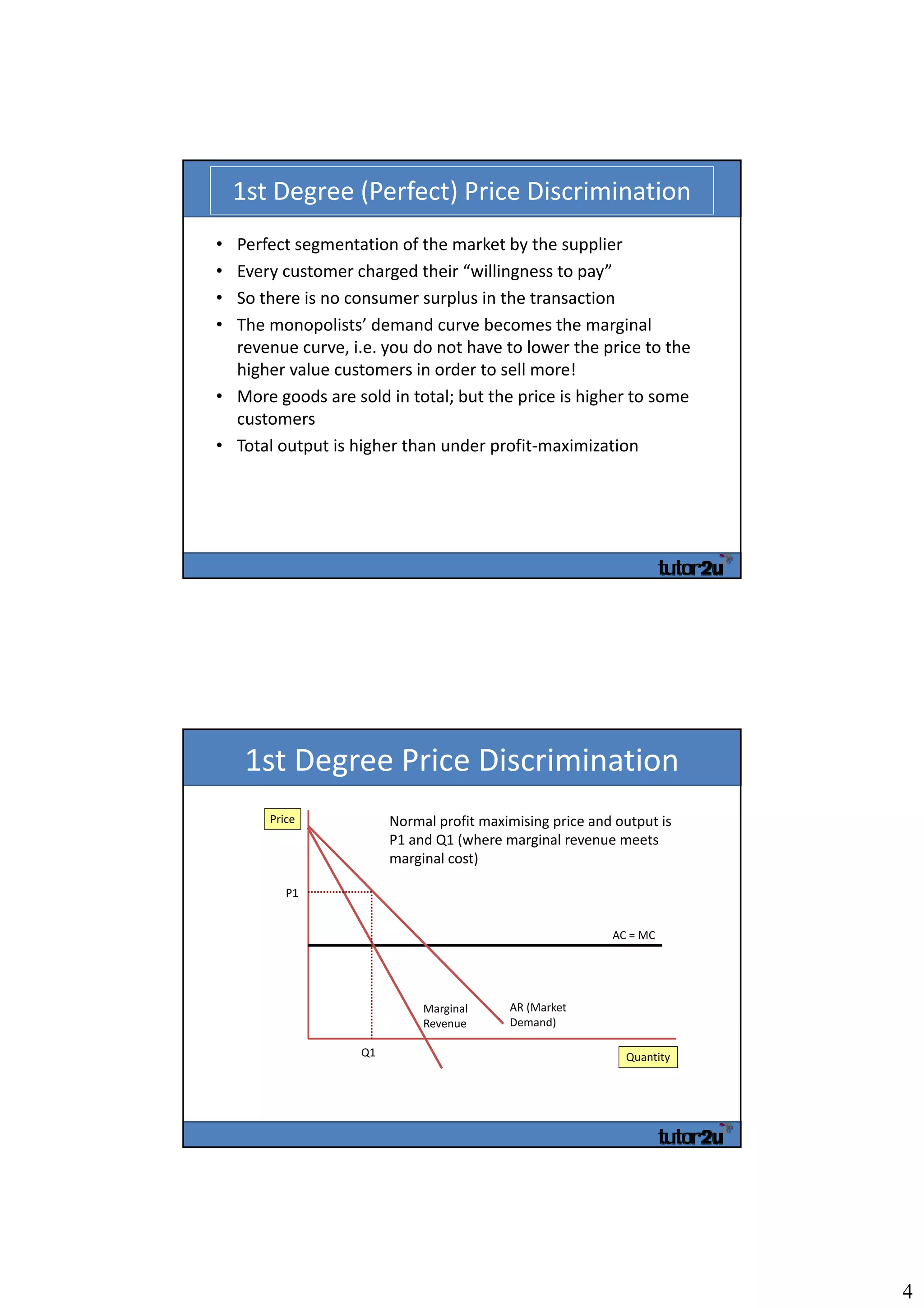 Price Discrimination Revision Notes Pdf