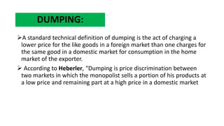 Price Discrimination & Dumping | PPTX