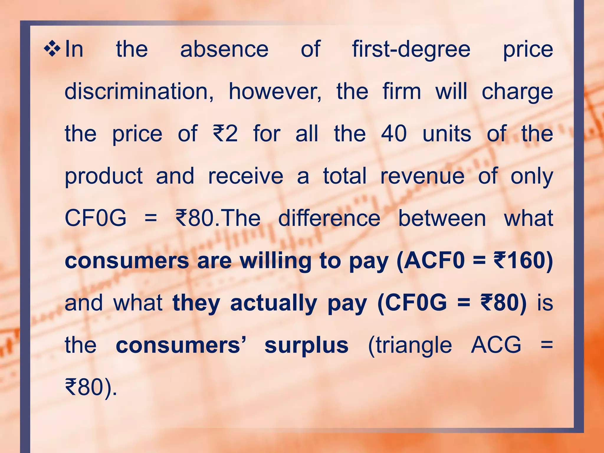Price discrimination with graphical representation | PPTX