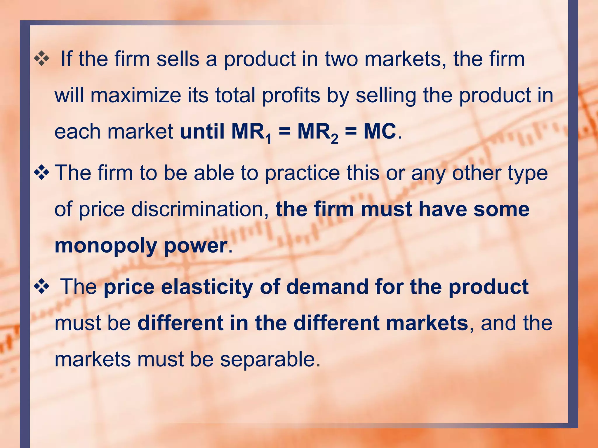 Price discrimination with graphical representation | PPTX