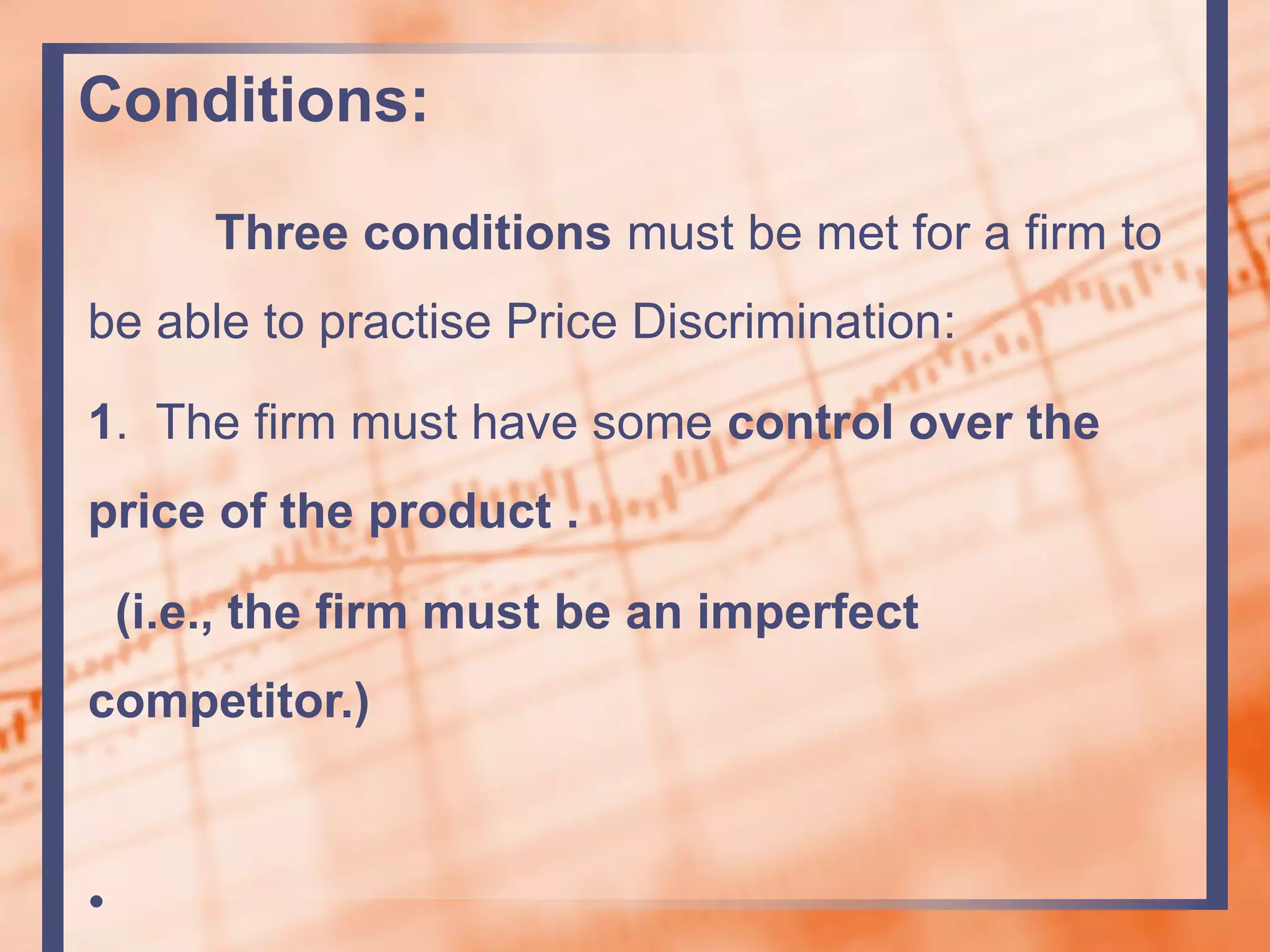 Price discrimination with graphical representation | PPTX