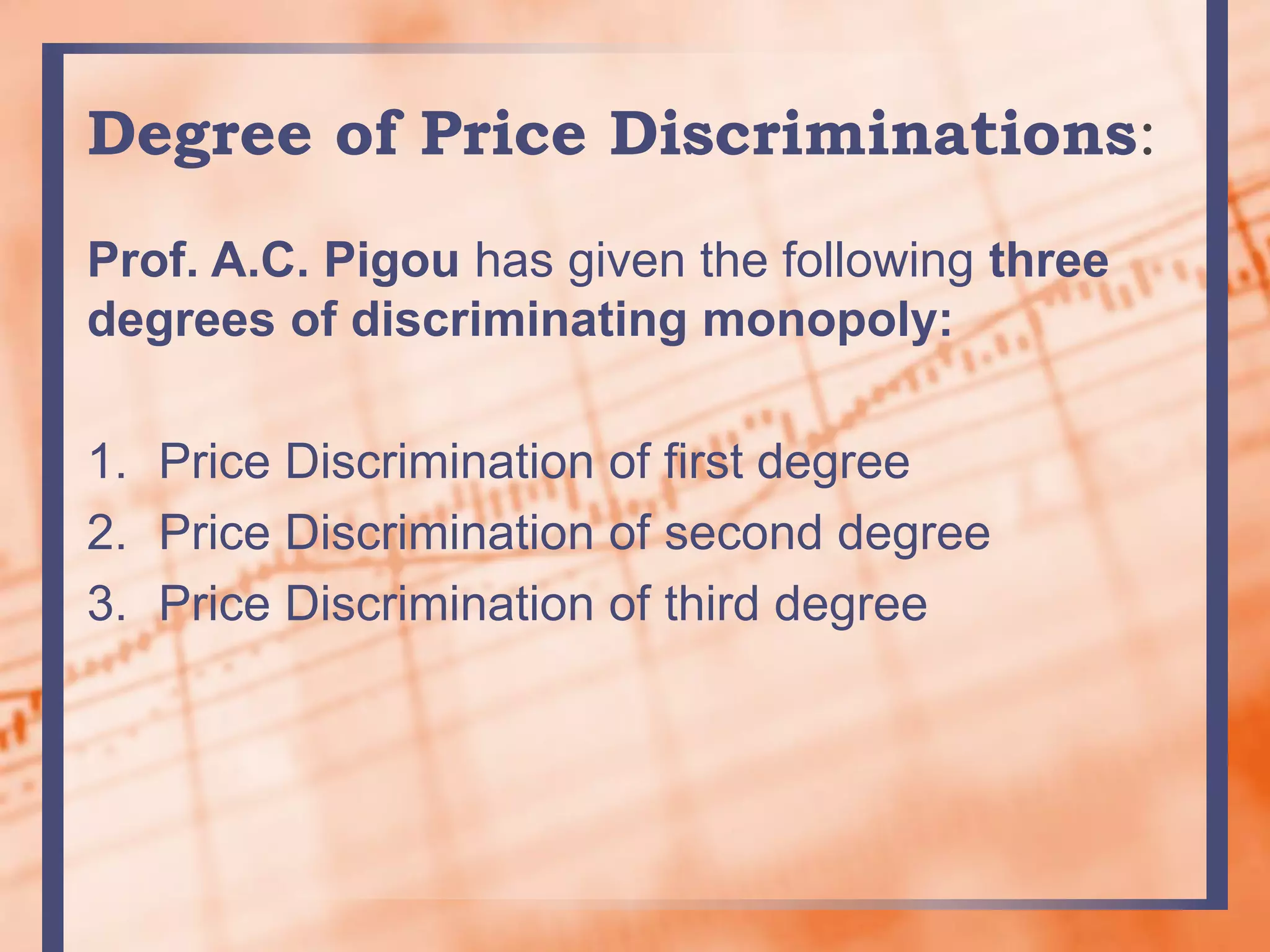 Price discrimination with graphical representation | PPTX
