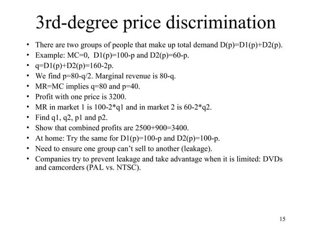 price discrimination.ppt with creativity | PPT