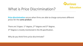 Price Discrimination Notes - A-level & IB Economics | PPT