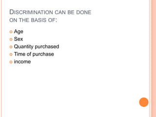 Price driscrimination | PPT