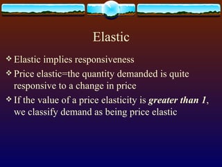 Price elasticity of demand | PPT