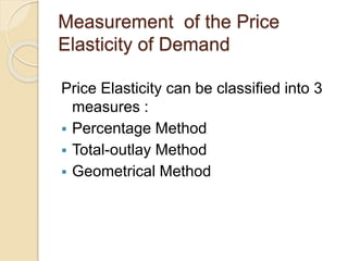 Price elasticity of demand | PPTX
