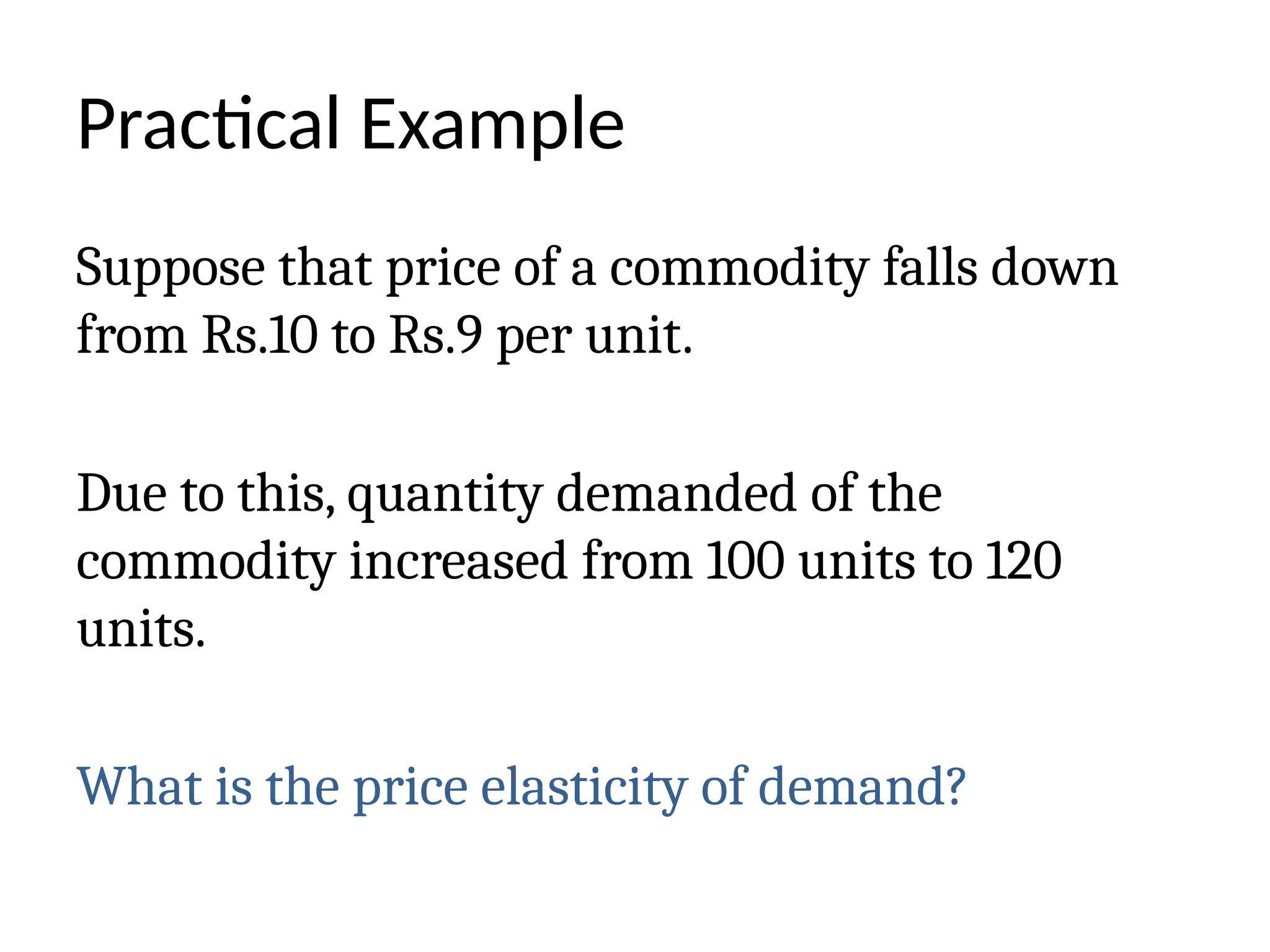 price .elasticity of demand in economics | PPTX