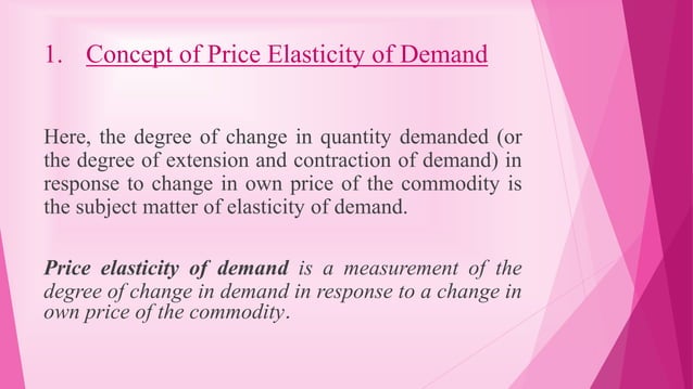Price elasticity of demand | PPTX | Commodities | Economy