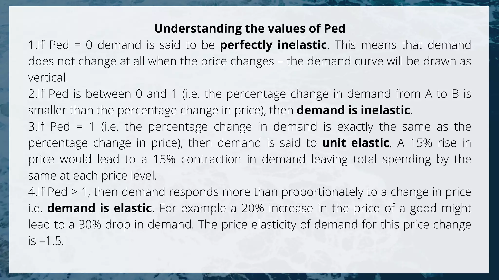 Price elasticity of demand | PDF