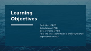 Price elasticity of demand | PDF