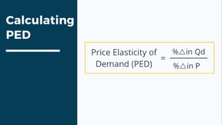 Price elasticity of demand | PDF