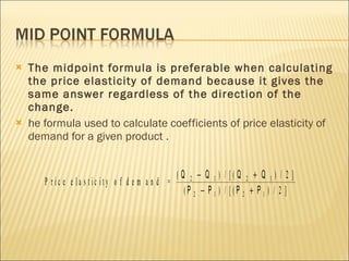 Price elasticity of demand and its application | PPT