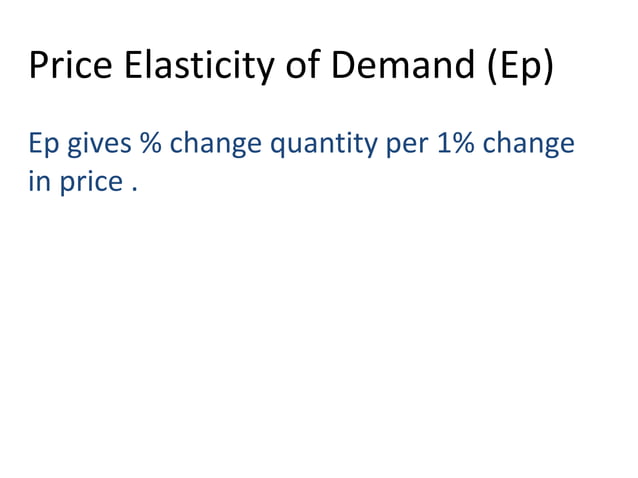 Price elasticity of demand in the real world case study presentation | PPTX