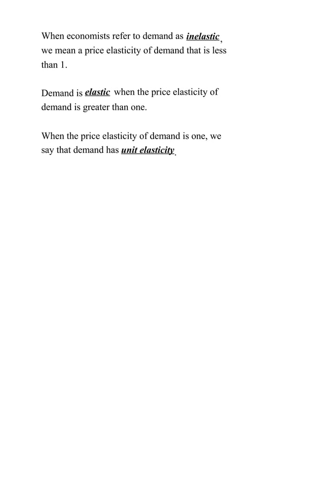 Price Elasticity of Demand | PDF