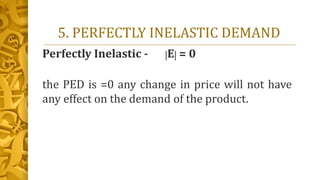 Price elasticity of demand (ped) | PPTX